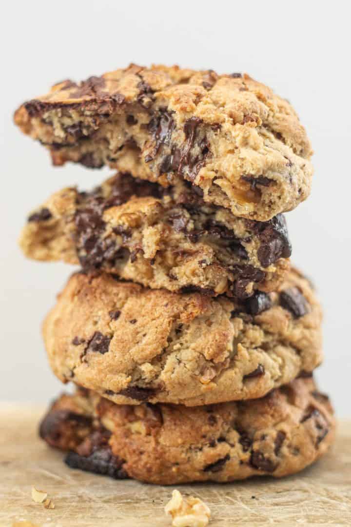 How to Make Easy Vegan Levain Cookies | Sweeter Than Oats