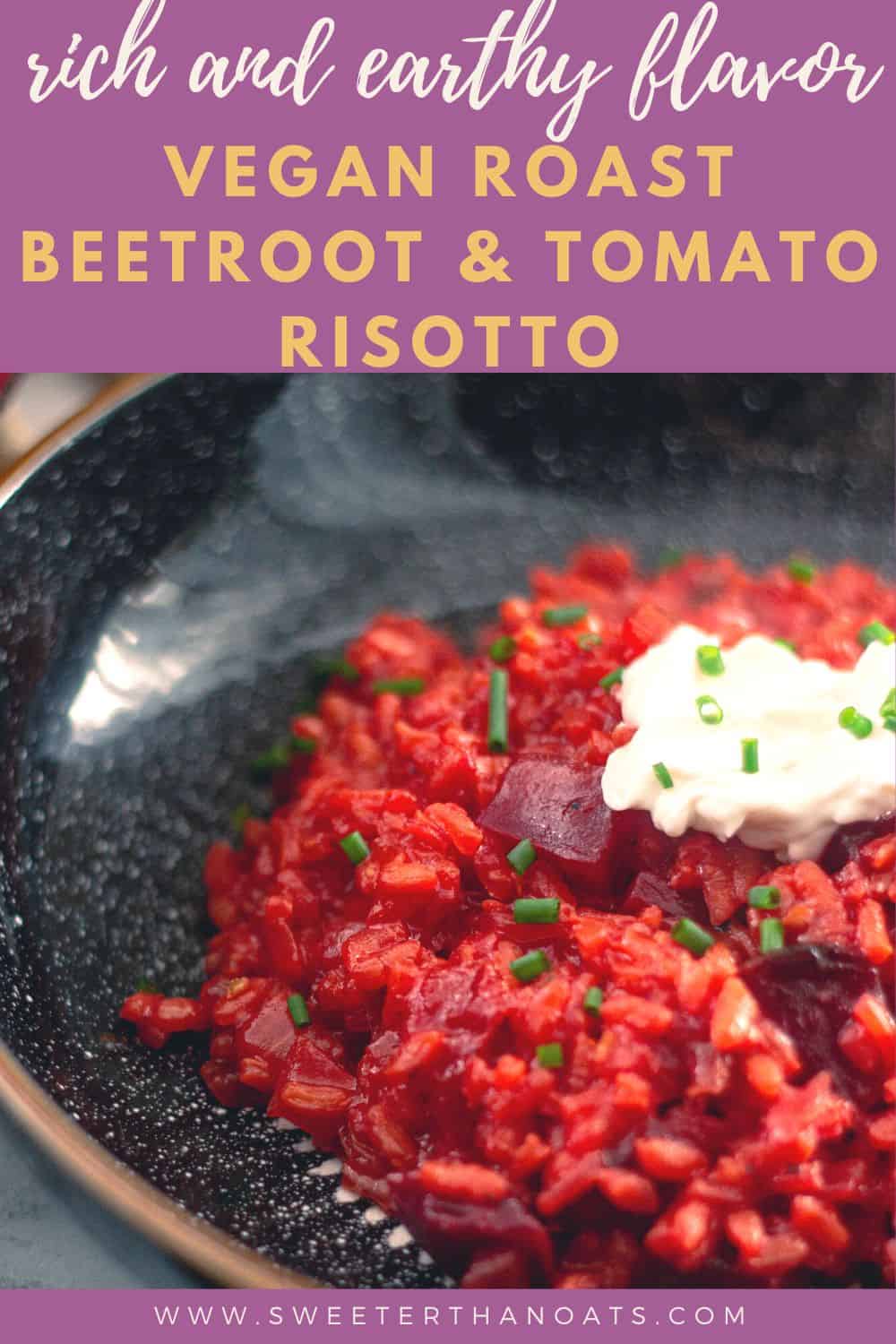 Roasted Beetroot Risotto - Delicious, Rich and Creamy | Sweeter Than Oats