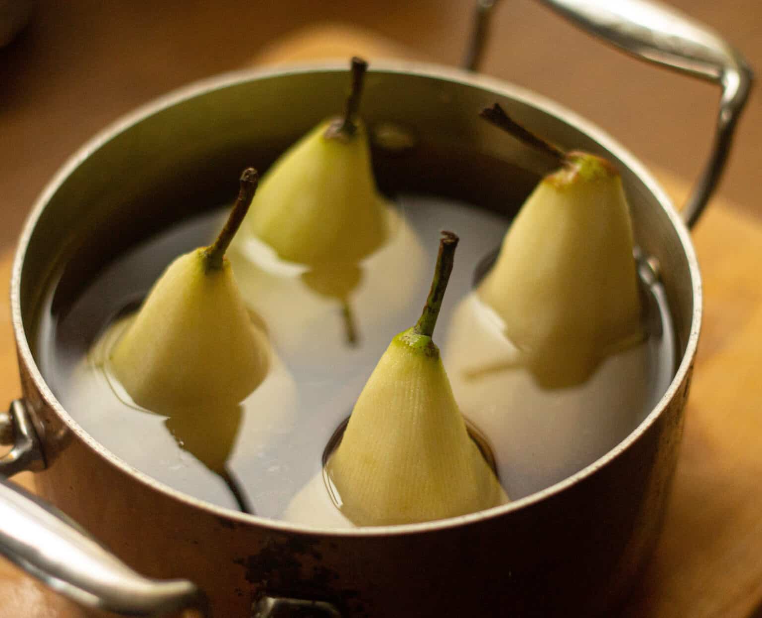 The Most Delicious Vanilla Poached Pears | Sweeter Than Oats